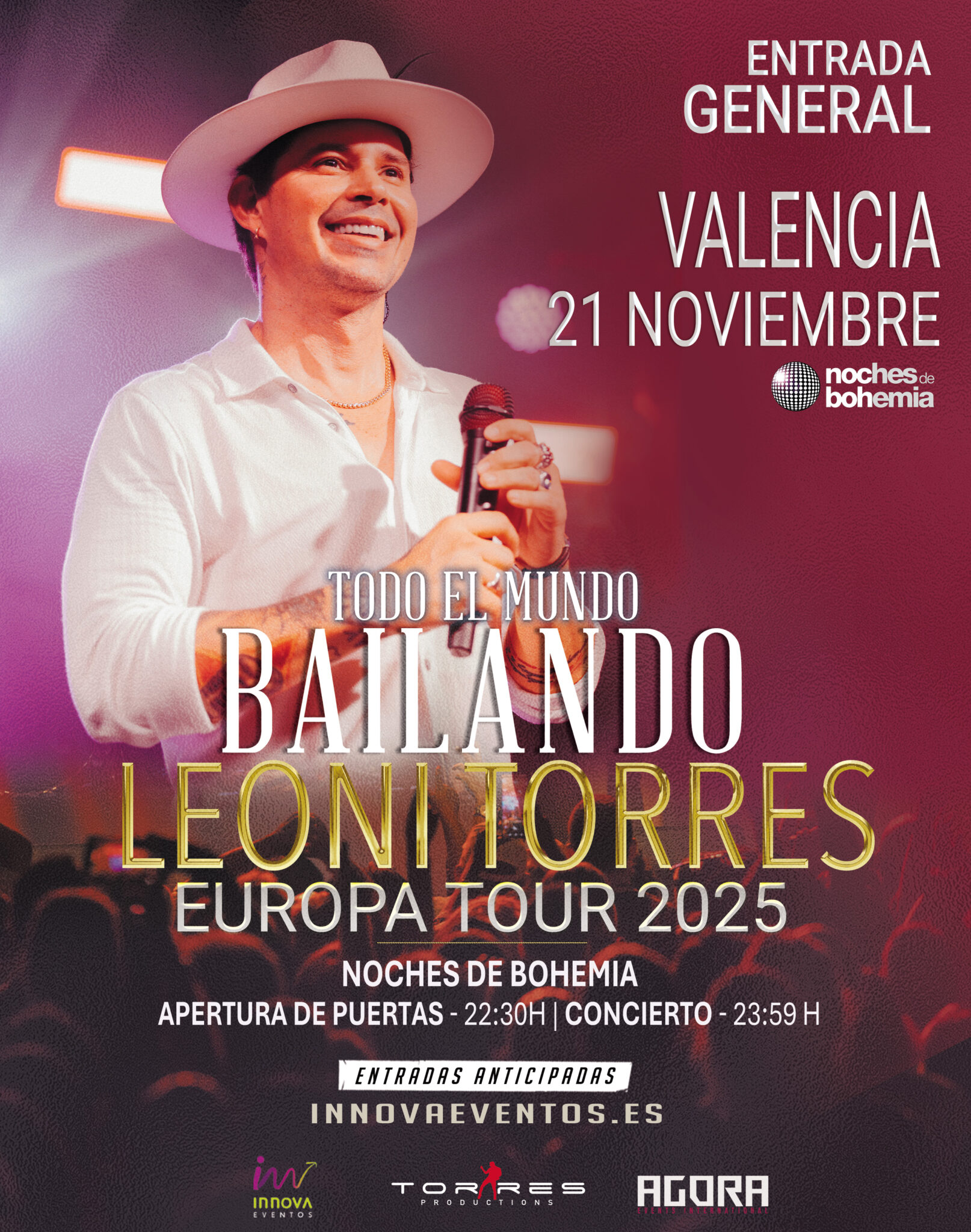 Conciertos Leoni Torres - innovaeventos.es